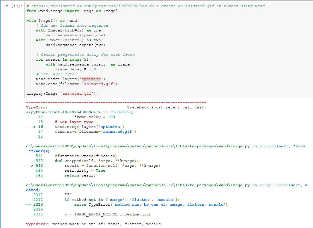 Image Frames Not Disappearing In Python Wand Stack Overflow